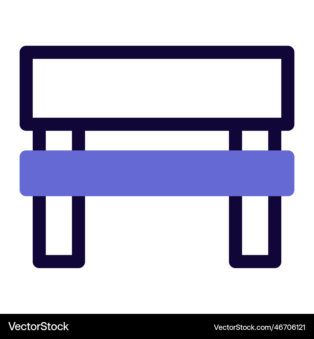 Bench long wooden seat for multiple person Vector Image