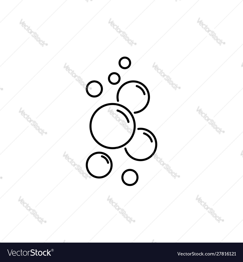 Bubble line icon Royalty Free Vector Image - VectorStock