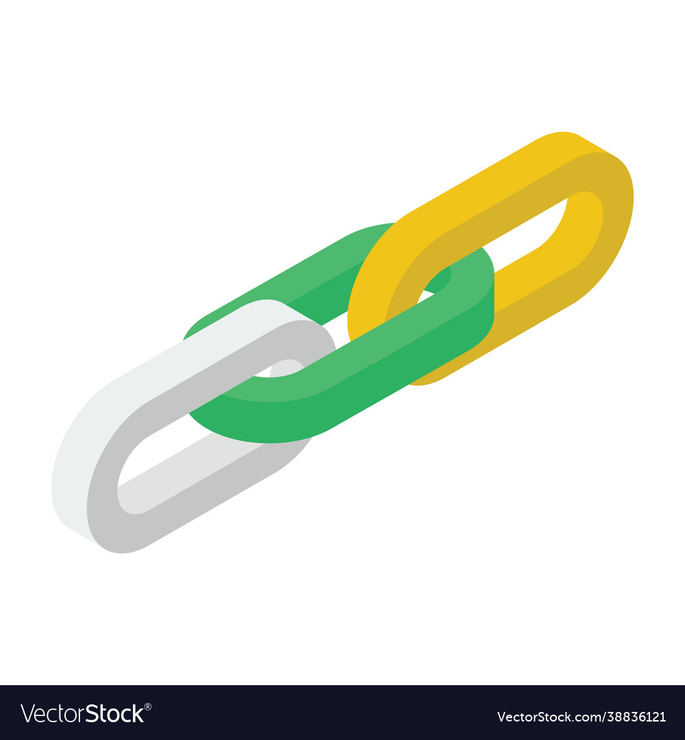 Chain link Royalty Free Vector Image - VectorStock