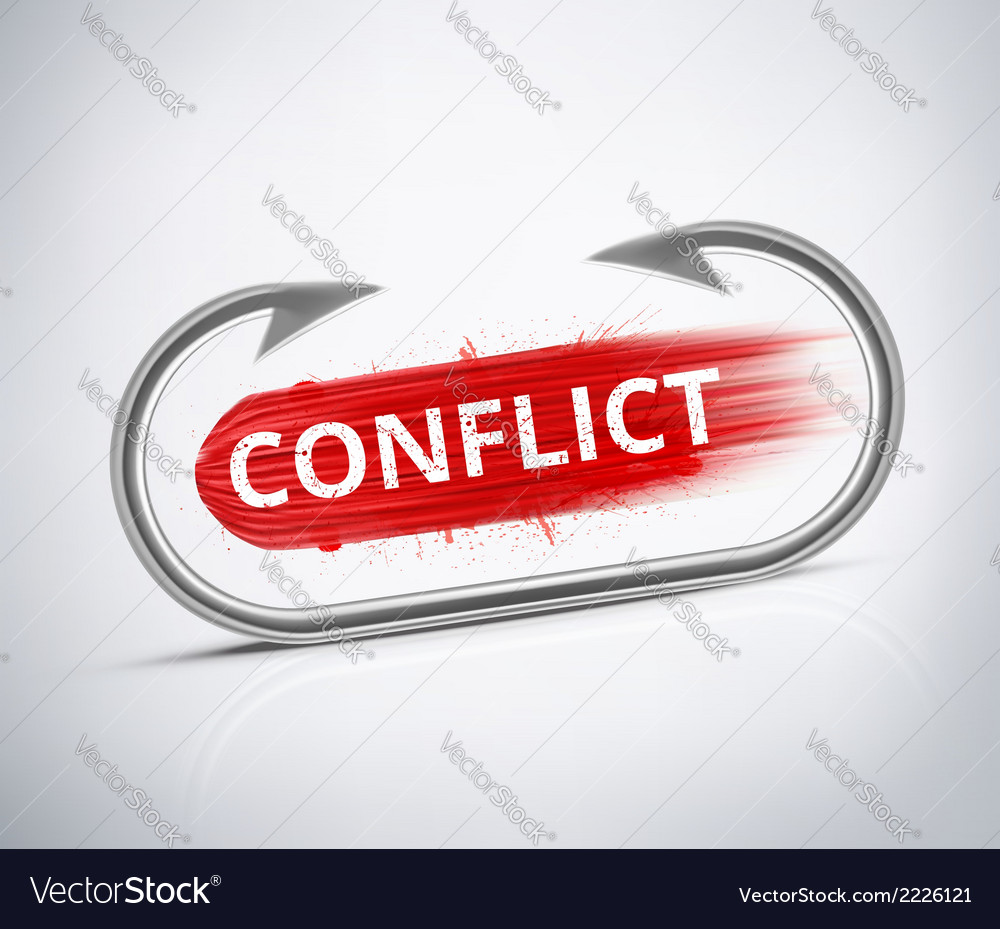 Colflict Royalty Free Vector Image - VectorStock