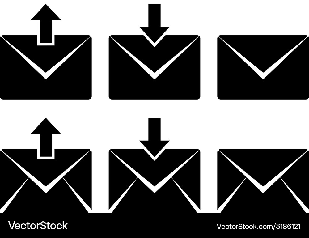 Email signs Royalty Free Vector Image - VectorStock