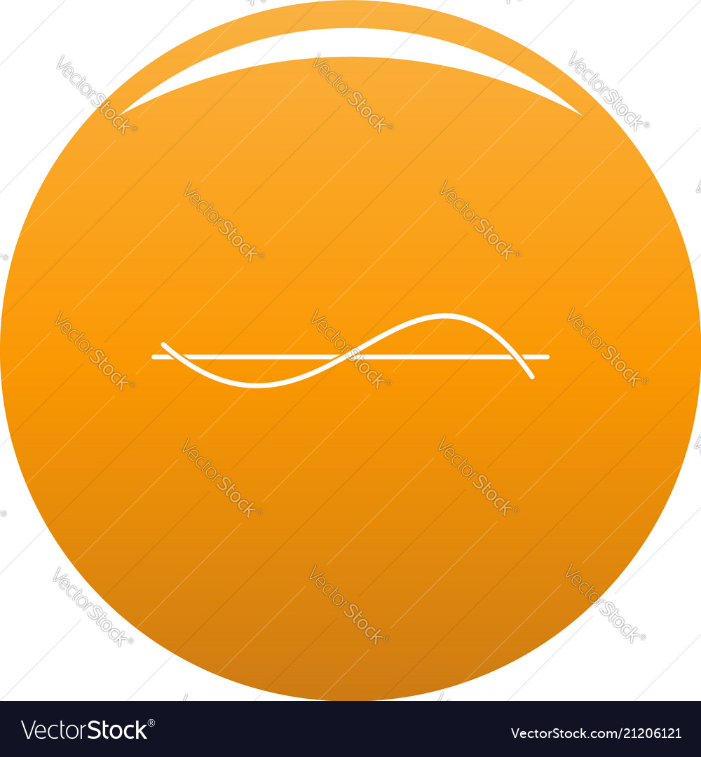 Equalizer meter icon orange Royalty Free Vector Image