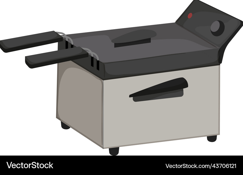 Hot fryer air cartoon Royalty Free Vector Image