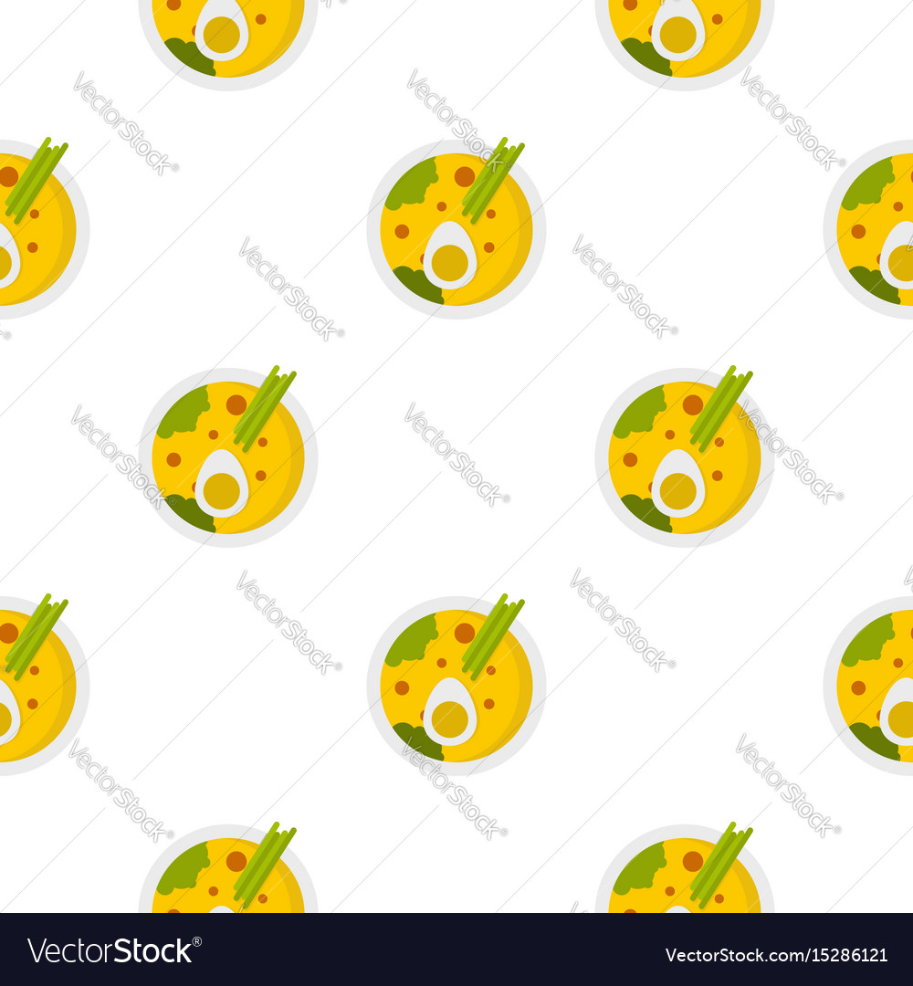 Miso soup pattern seamless Royalty Free Vector Image