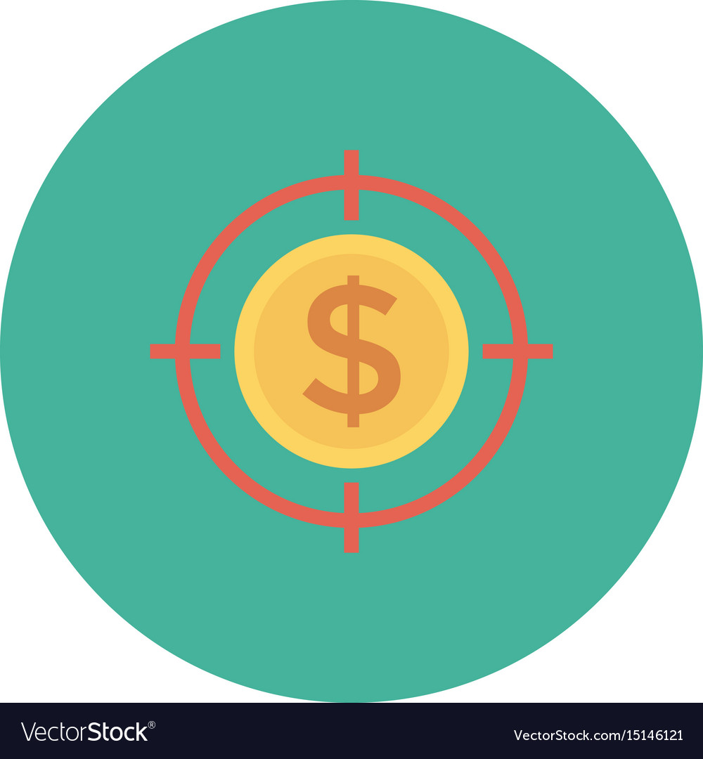 Targetmoney Royalty Free Vector Image - VectorStock