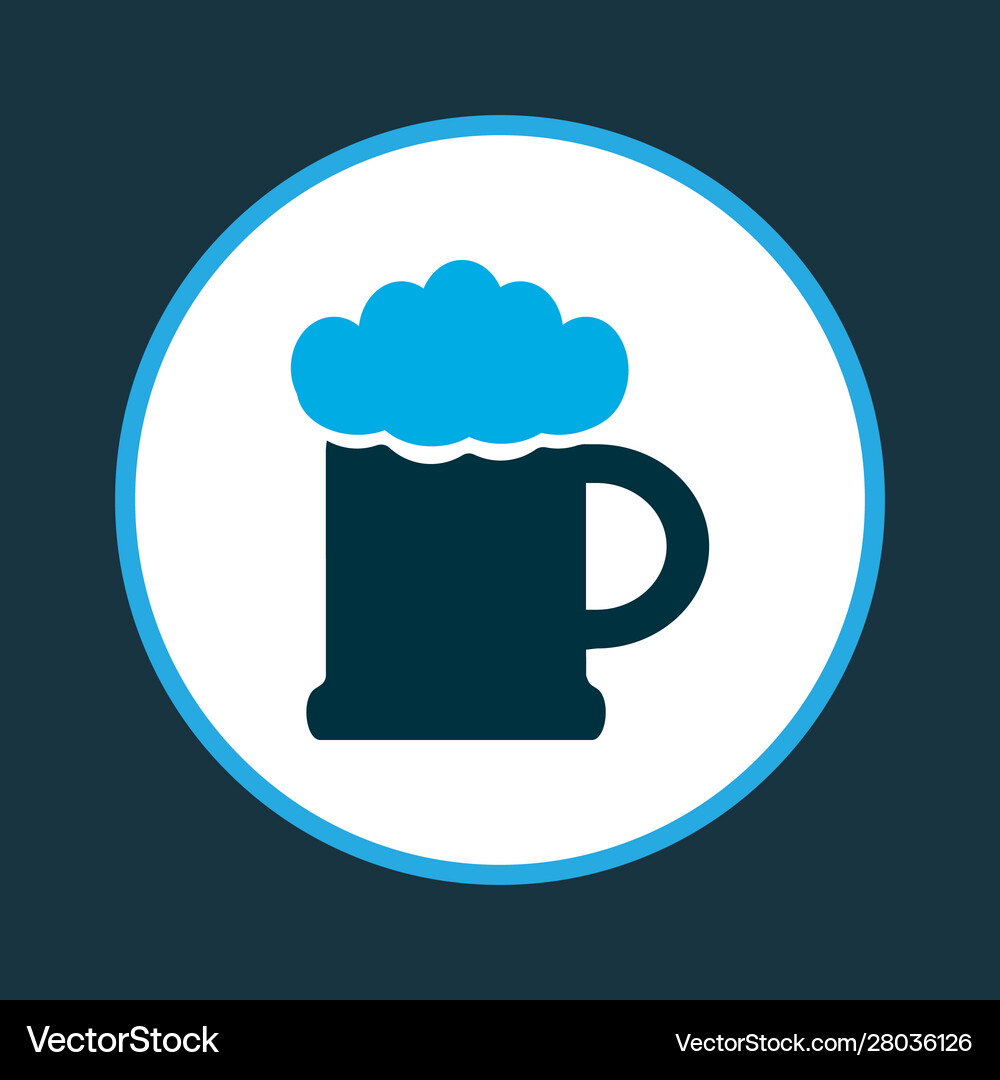 Beer icon colored symbol premium quality isolated Vector Image
