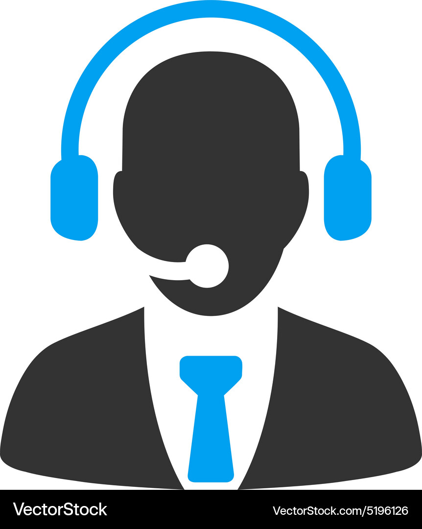 Call center icon from business bicolor set Vector Image