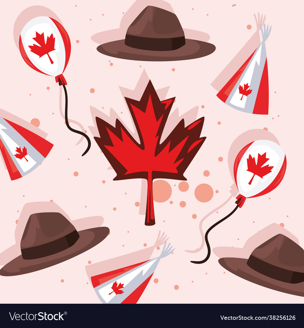 Canada day pattern Royalty Free Vector Image - VectorStock