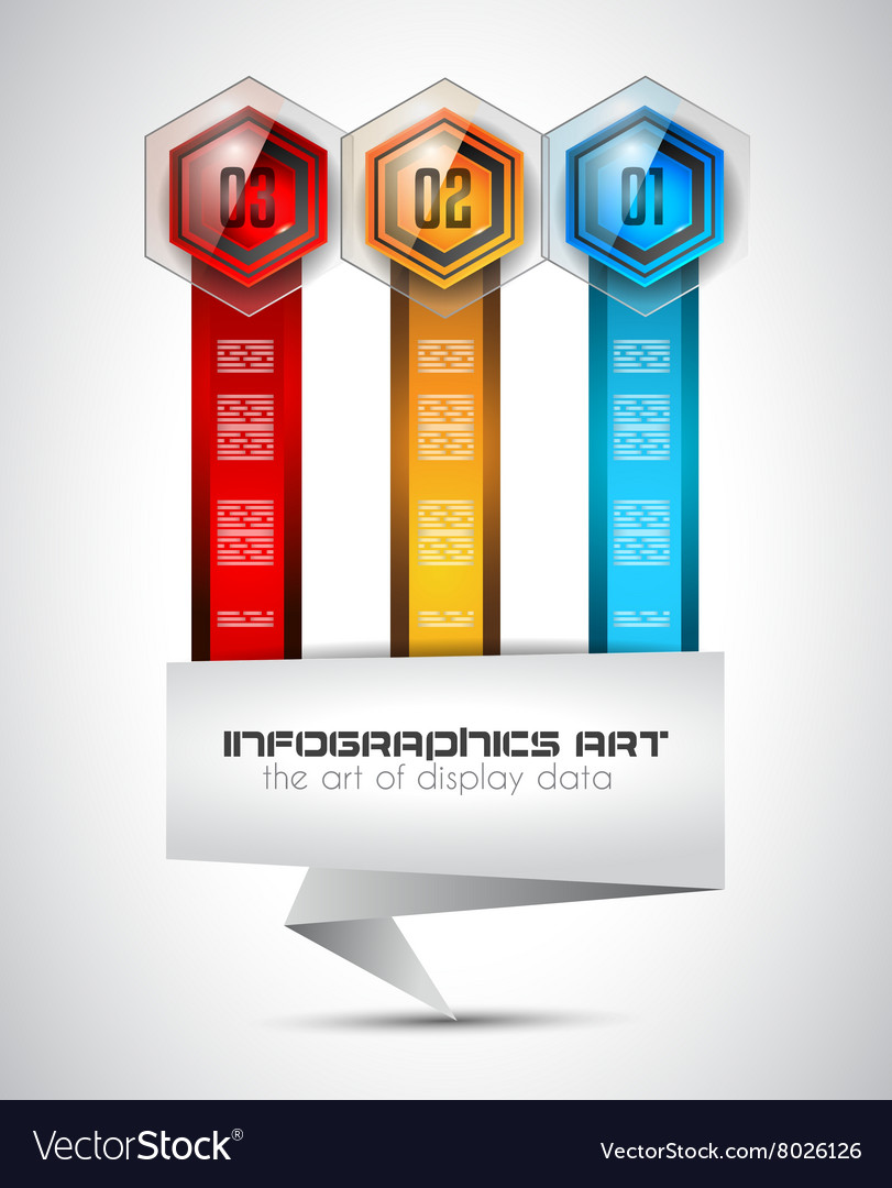 Clean infographic layout template for data Vector Image