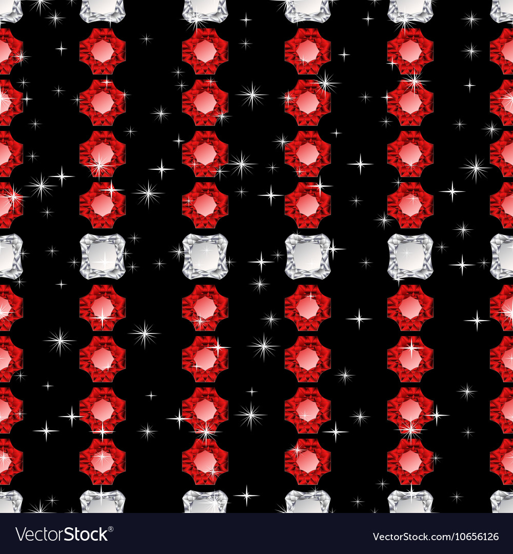 Diamonds seamless pattern Royalty Free Vector Image