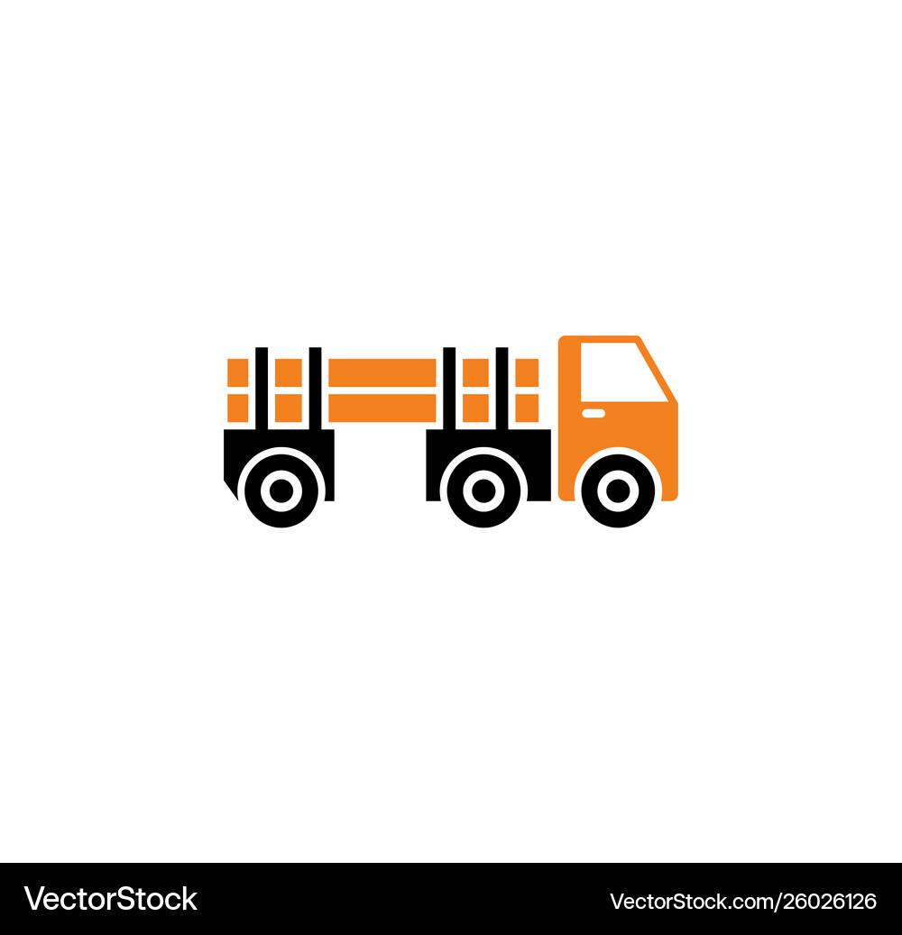 Heavy vehicle related icon on background Vector Image