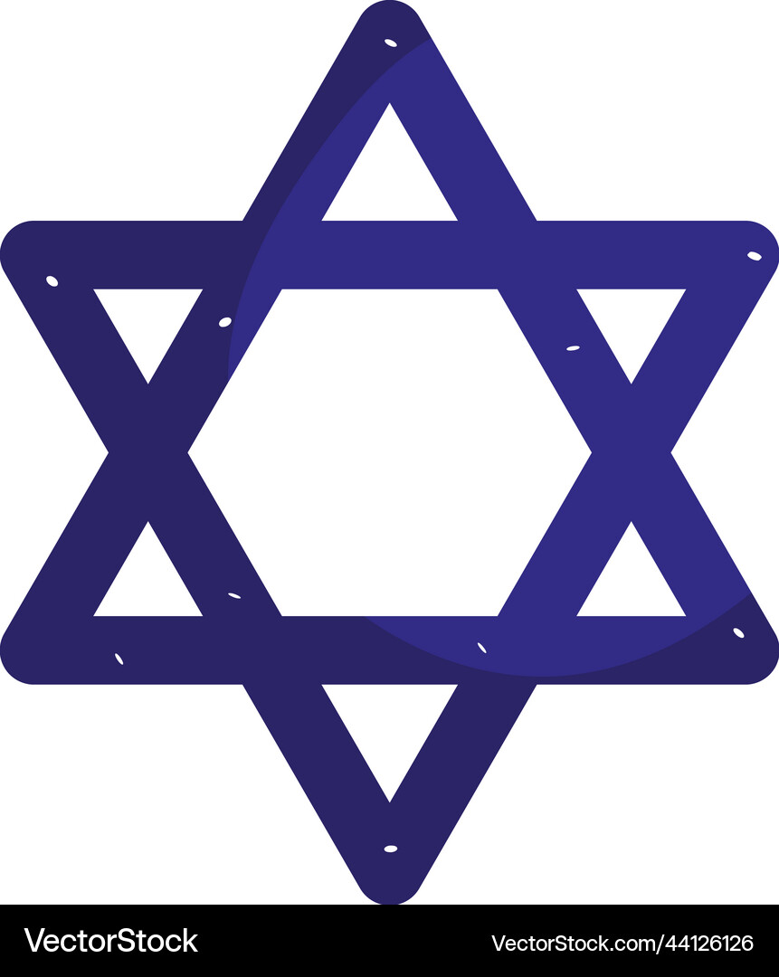 Jewish star icon Royalty Free Vector Image - VectorStock