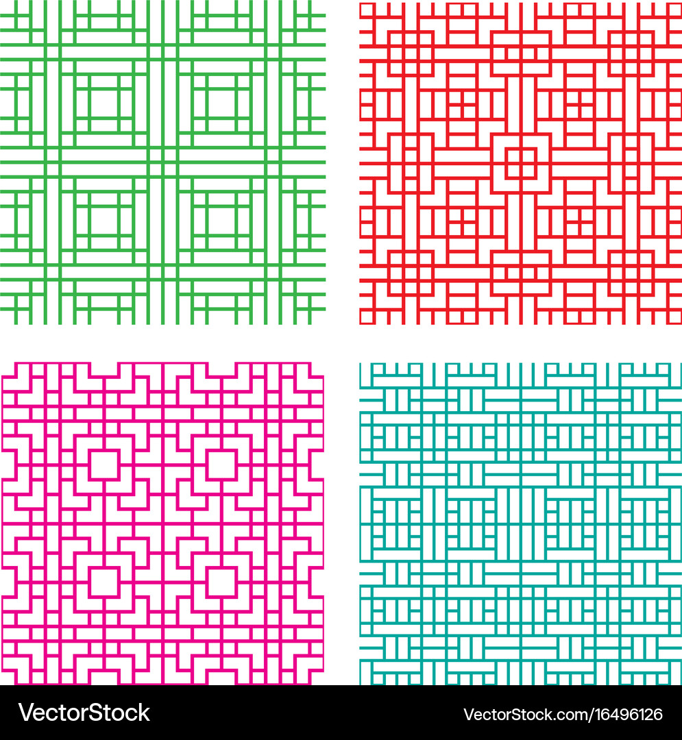 Seamless geometric line pattern in japanese style Vector Image