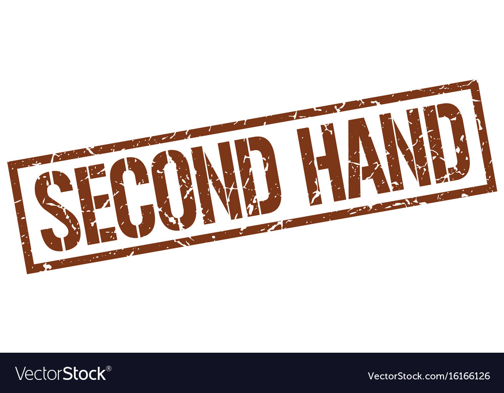 Second hand stamp Royalty Free Vector Image - VectorStock
