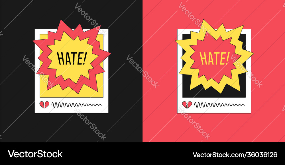 Social media banner with explosion and heading Vector Image