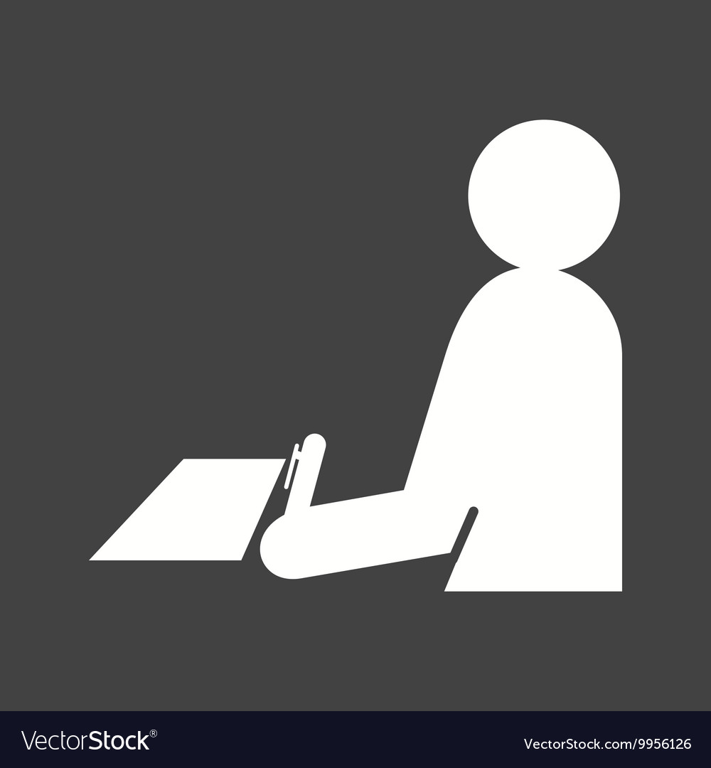 Taking test Royalty Free Vector Image - VectorStock