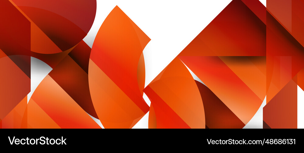 Geometric fusion - abstract harmony of triangles Vector Image