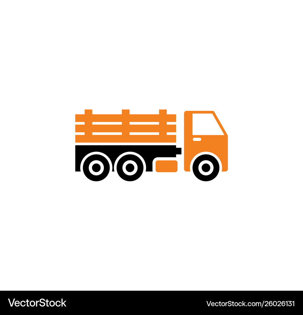 Heavy vehicle related icon on background Vector Image