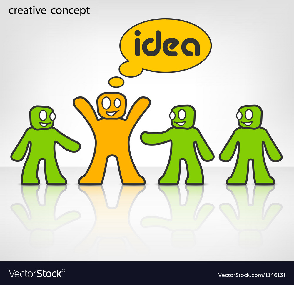 Man idea Royalty Free Vector Image - VectorStock