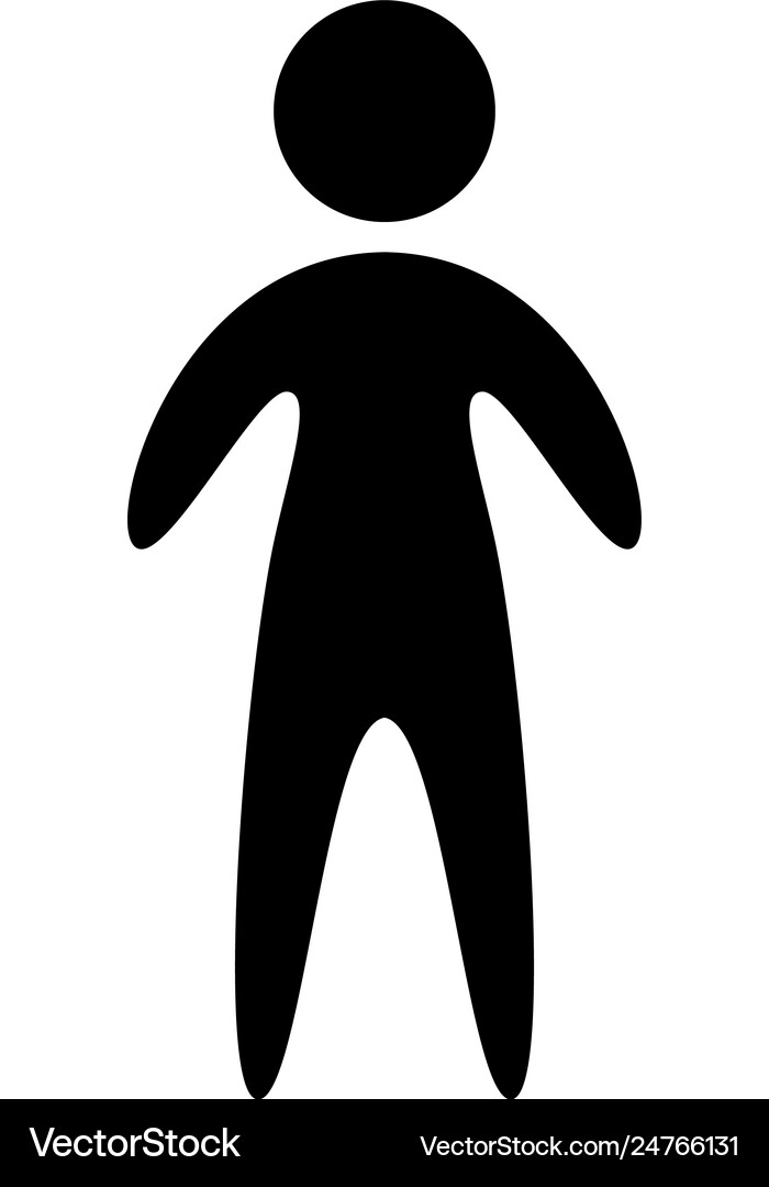 Man silhouette isolated icon Royalty Free Vector Image