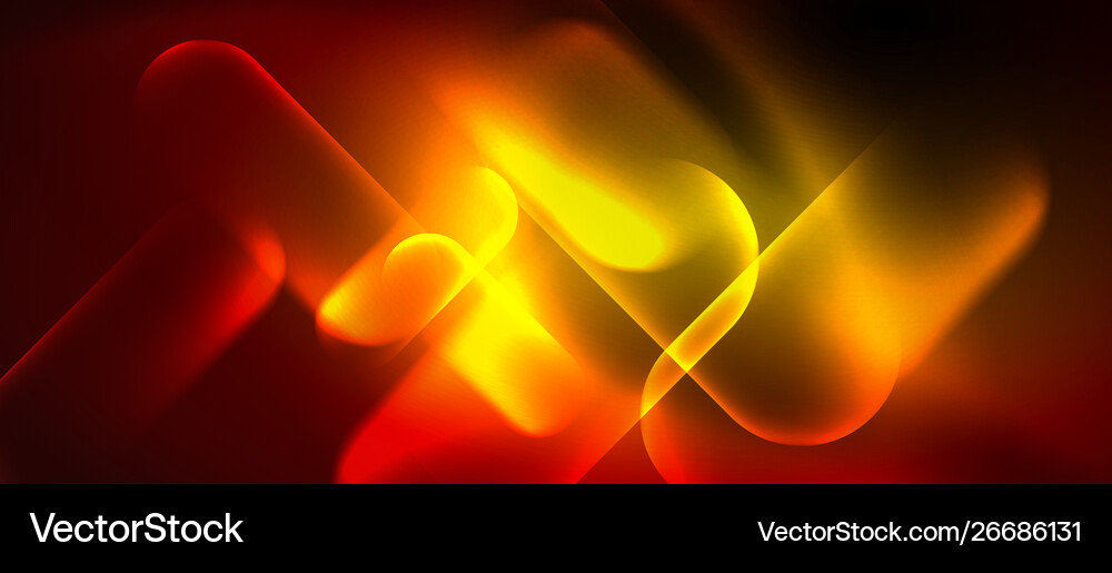 Neon glowing techno lines blue hi-tech futuristic Vector Image