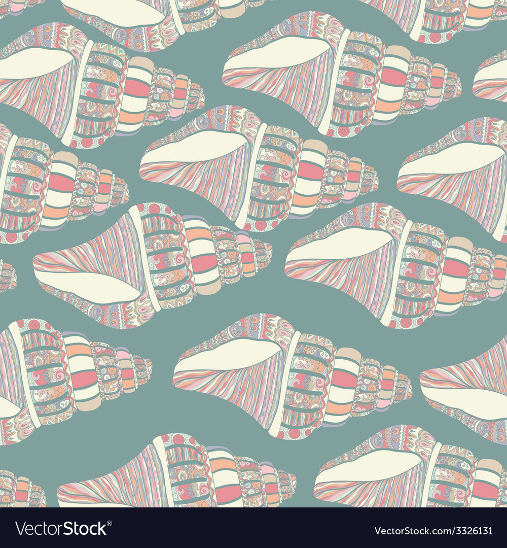 Seashell16 Royalty Free Vector Image - VectorStock