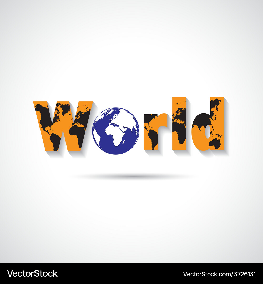 World maps symbol Royalty Free Vector Image - VectorStock