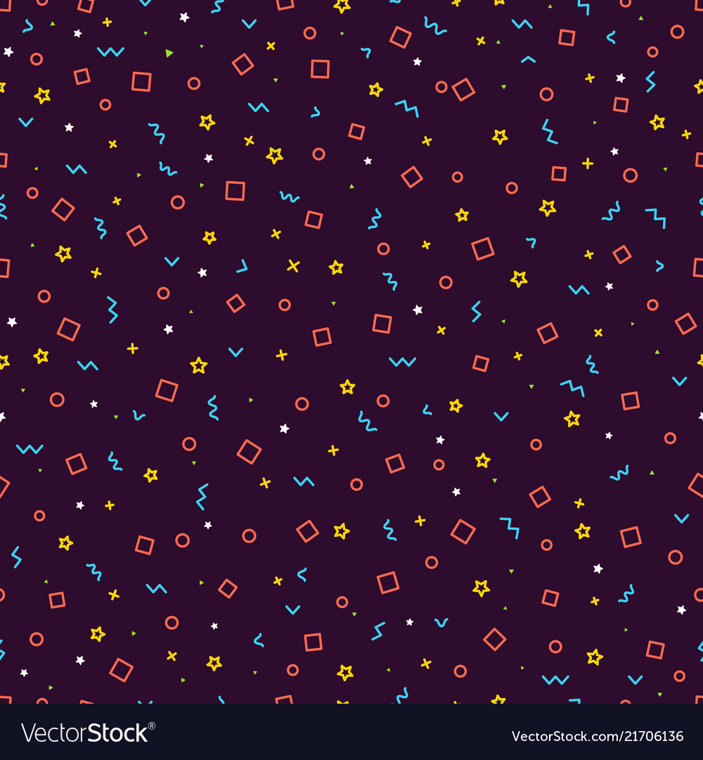 Abstract color seamless pattern different simple Vector Image