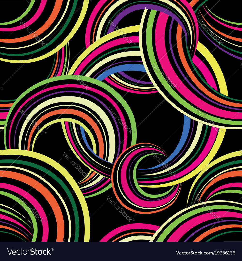 Abstract geometric seamless pattern bubble Vector Image