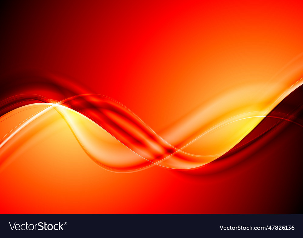 Abstract red waves design Royalty Free Vector Image