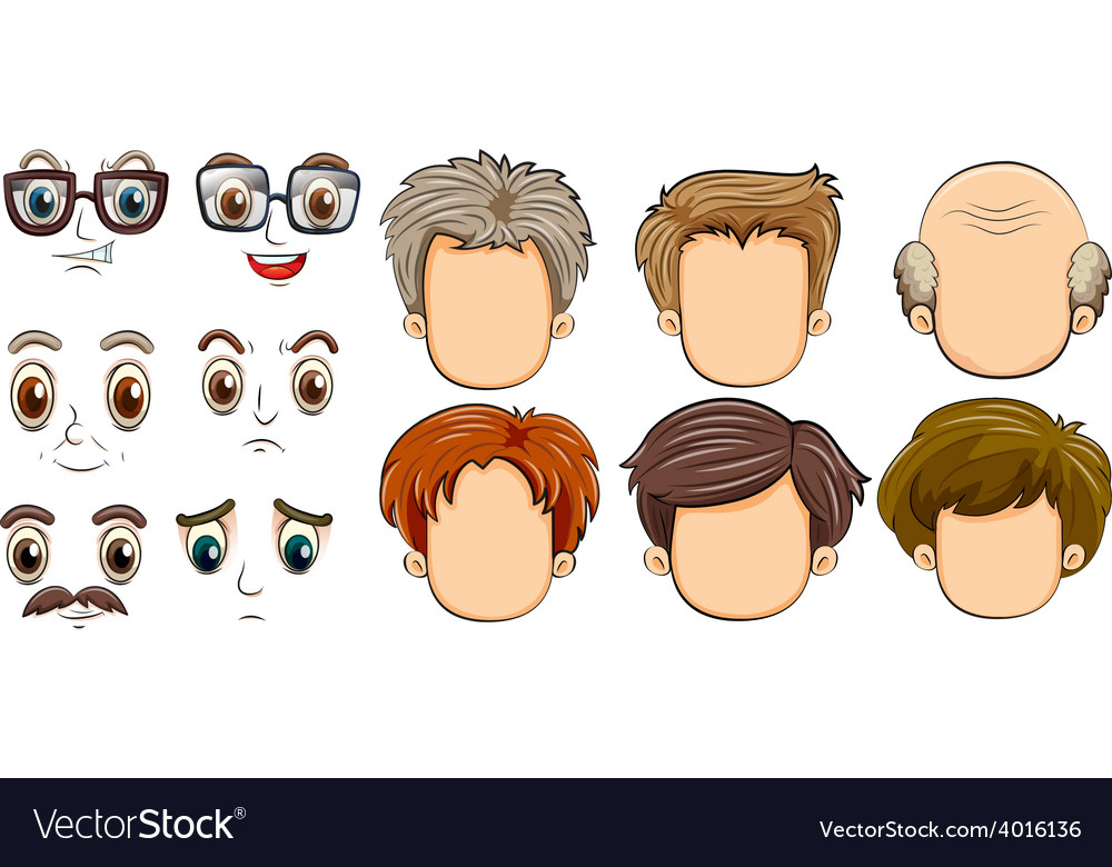 Faces Royalty Free Vector Image - VectorStock