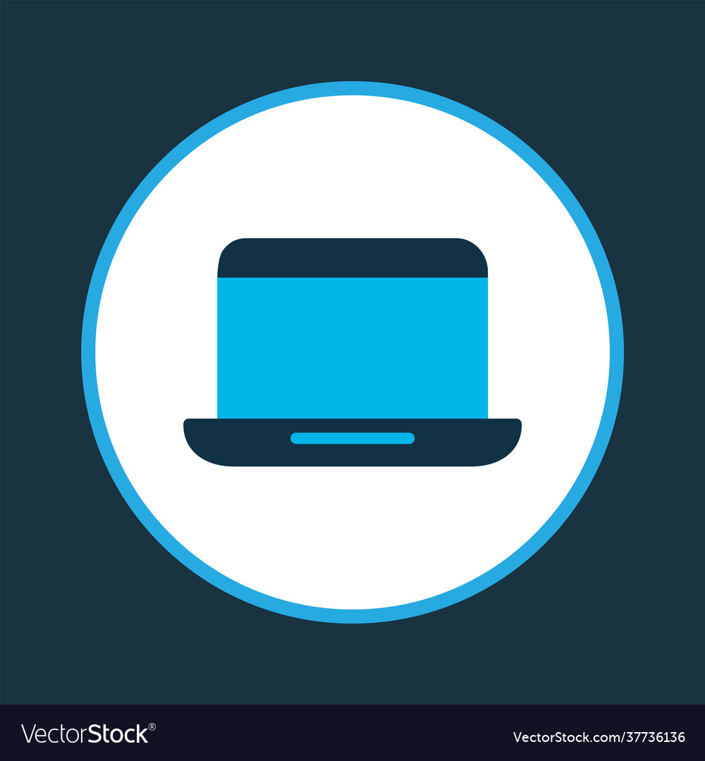 Laptop icon colored symbol premium quality Vector Image