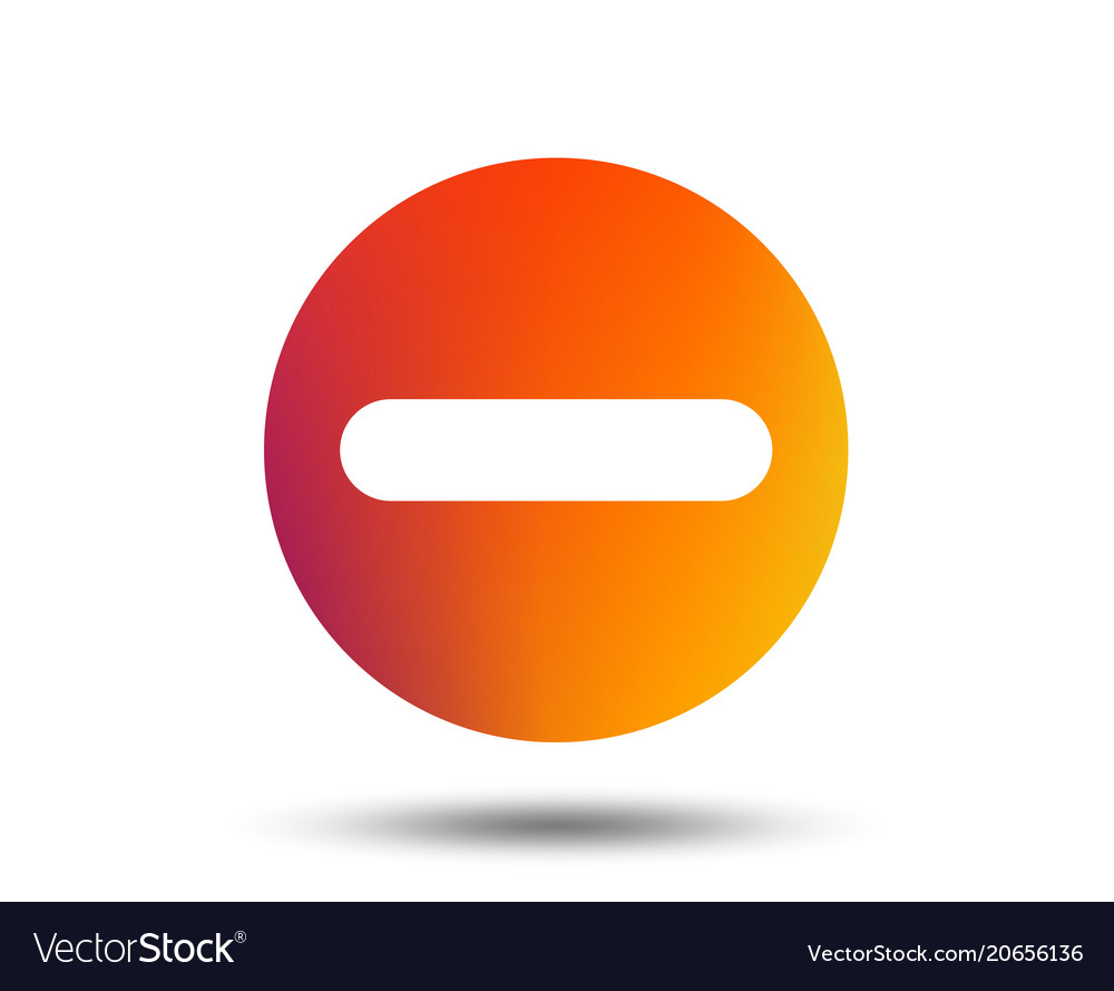 Minus Sign Icon Negative Symbol Royalty Free Vector Image Minus Sign Icon Negative Symbol Royalty Free Vector Image