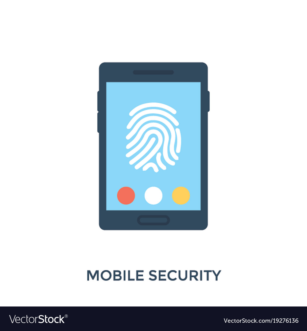 Mobile security Royalty Free Vector Image - VectorStock