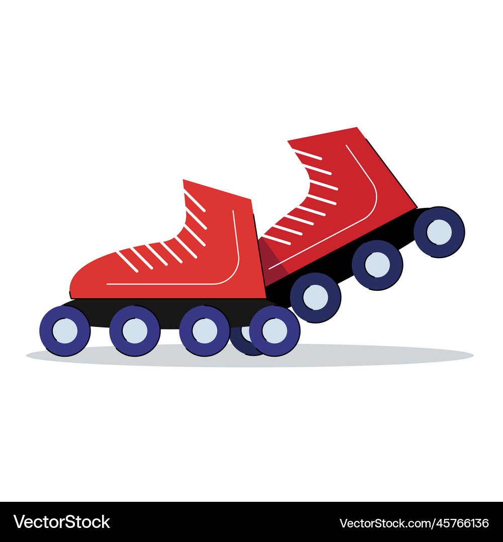 Skate shoes isolated Royalty Free Vector Image