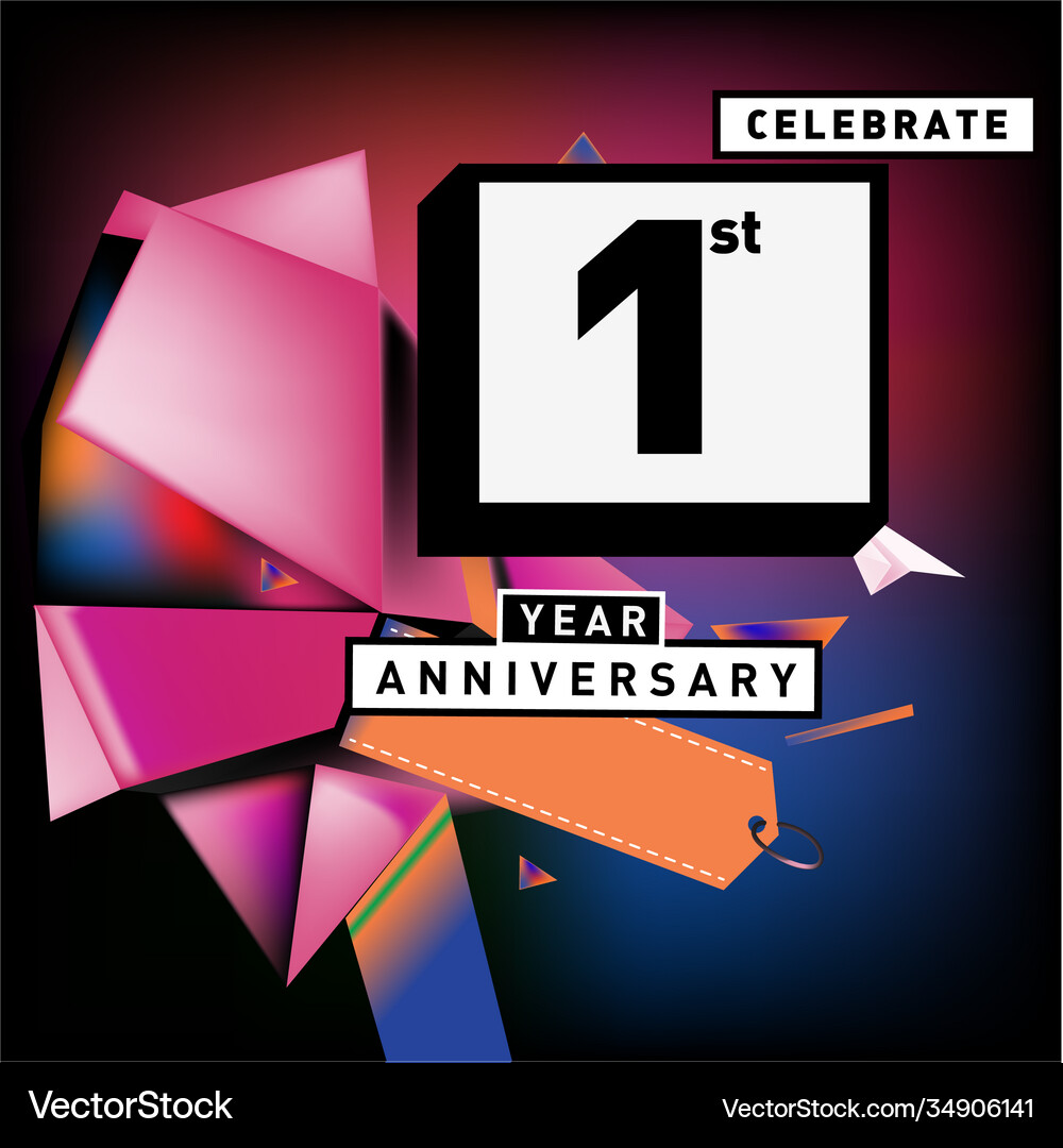 100th anniversary celebration colorful background Vector Image