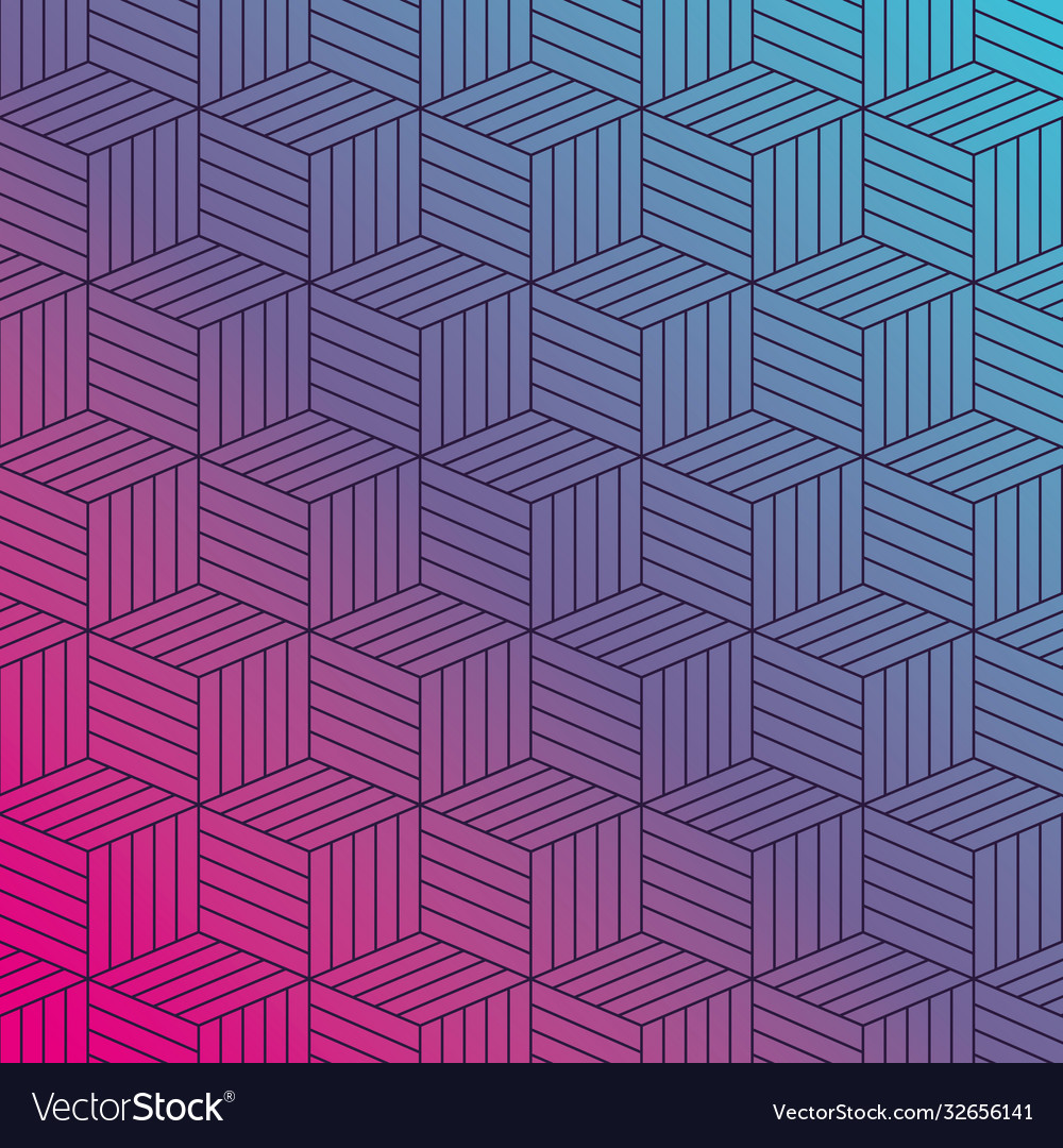 Blue pink gradient and pattern background Vector Image