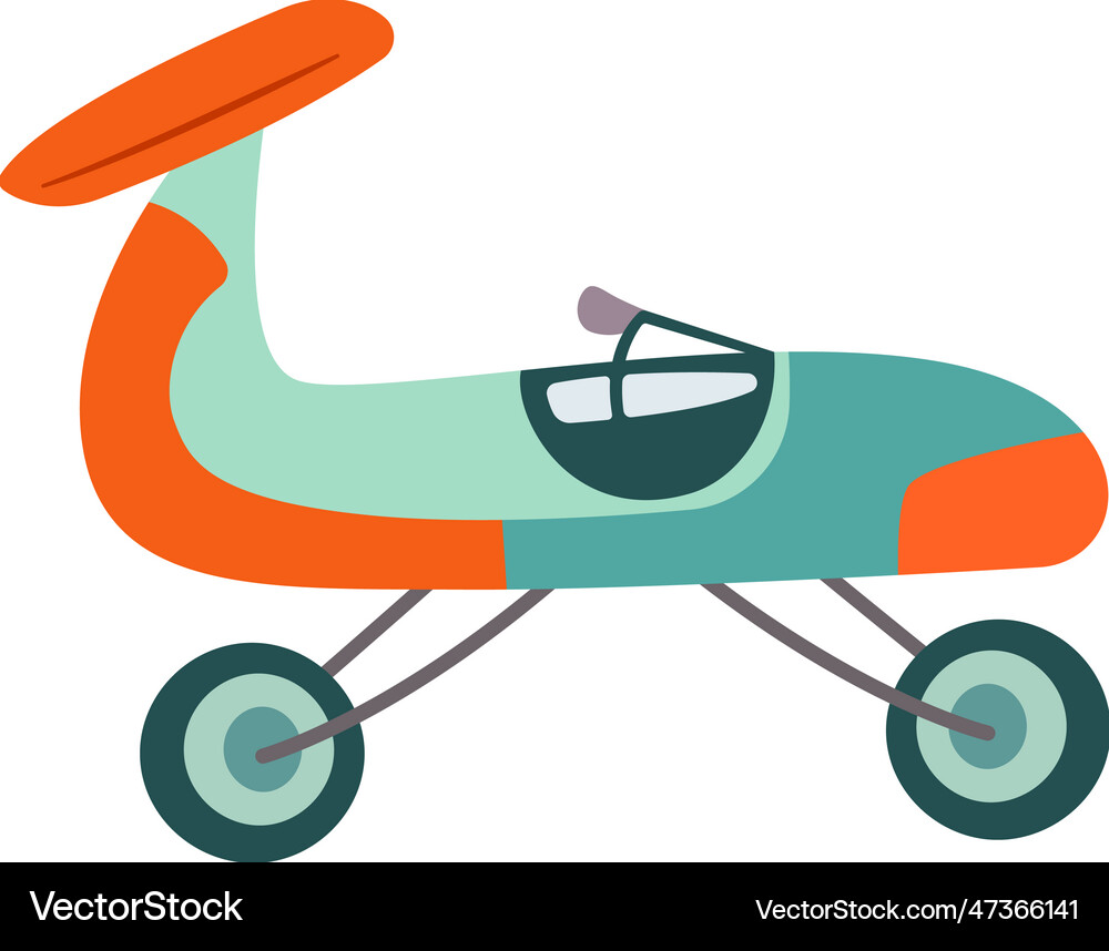 Cartoon airplane vehicle Royalty Free Vector Image