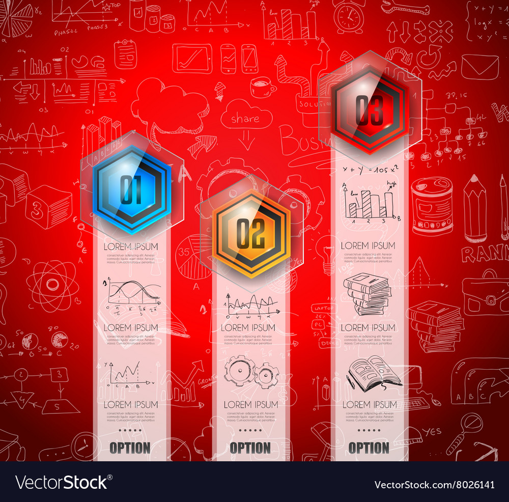 Clean infographic layout template for data Vector Image