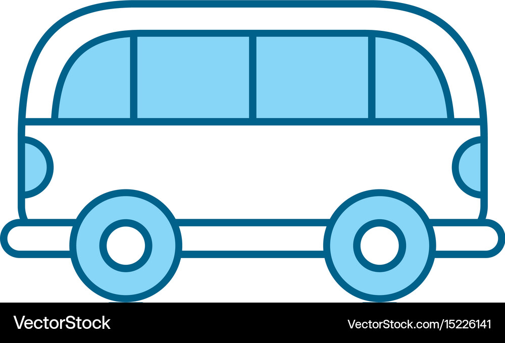 Cute blue car cartoon Royalty Free Vector Image