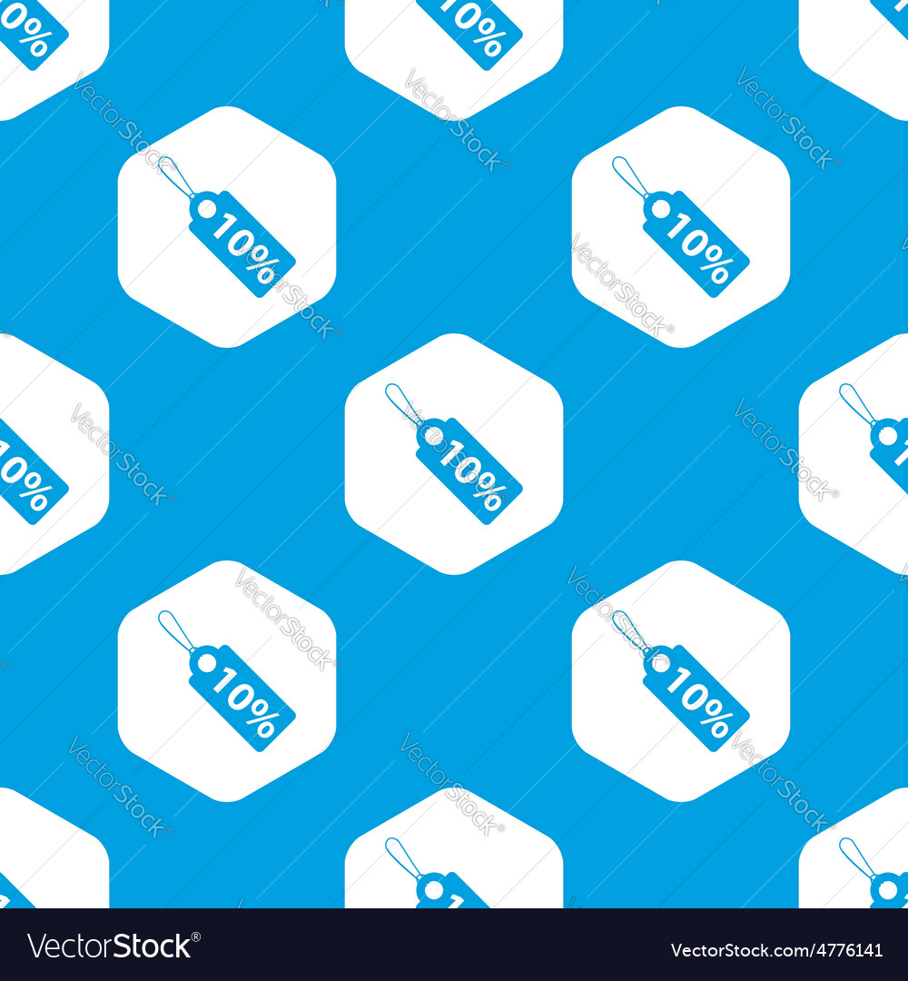 Discount hexagon pattern Royalty Free Vector Image