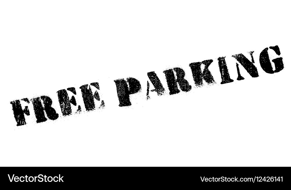 Free parking rubber stamp Royalty Free Vector Image