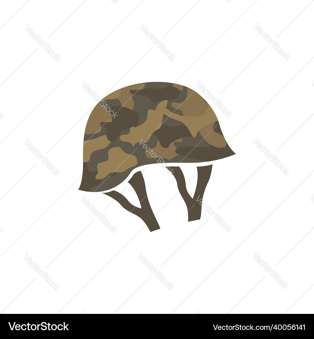 Military helmet or army hat Royalty Free Vector Image