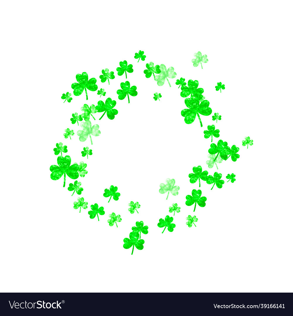 Shamrock background for saint patricks day Vector Image