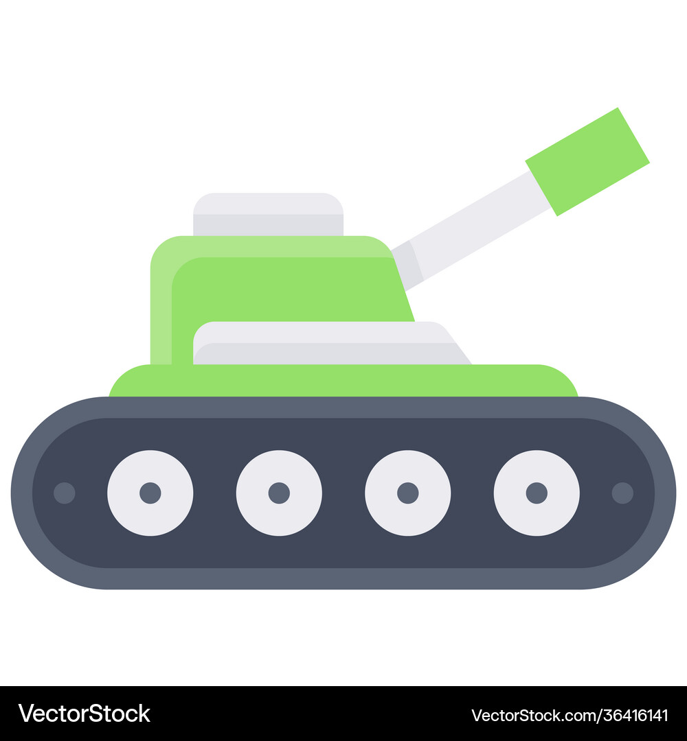 Tank Icon - Military Vehicle Royalty Free Vector Image