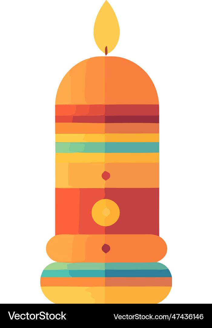 A cute cartoon lantern symbolizes celebration Vector Image