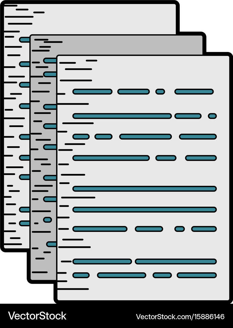 Business documents to finance information Vector Image