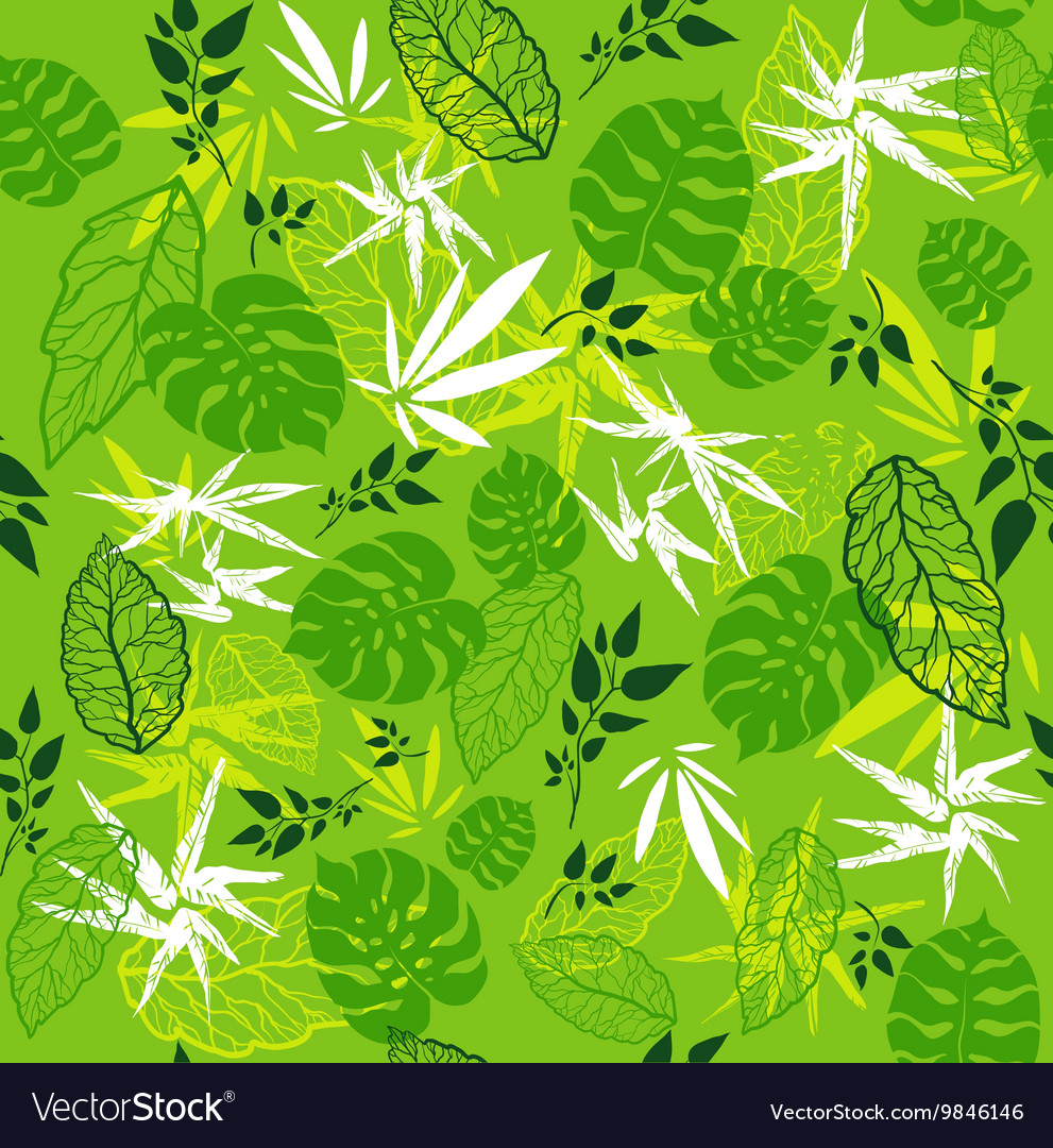 Green seamless pattern Royalty Free Vector Image
