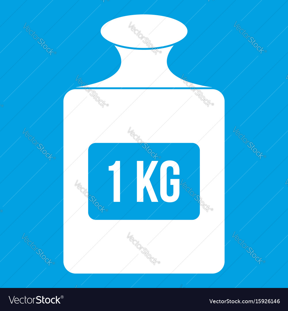One kilogram weight pattern simple style Vector Image