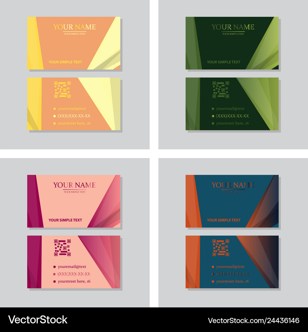 P simple id card with logo or icon for your Vector Image
